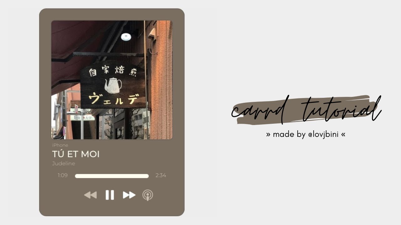 interactive apple music themed carrd tutorial — © k4lify - YouTube