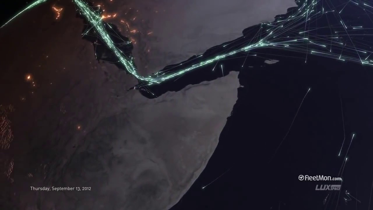 Global ship traffic seen from space FleetMon Satellite AIS and FleetMon ...