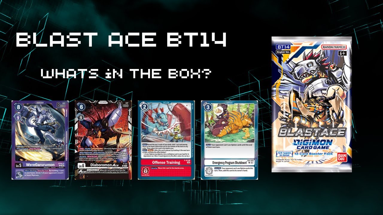Que viene dentro del nuevo set Blast Ace (BT14)? - YouTube