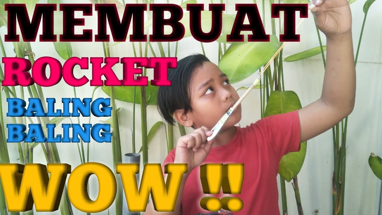 Buat roket baling baling dari bambu ll DIY - YouTube