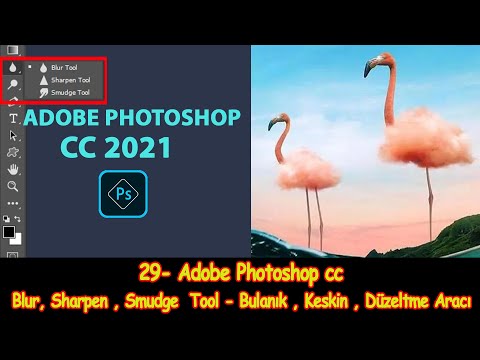 29- Adobe Photoshop cc Dersleri - Blur, Sharpen , Smudge Tool - Bulanik , Keskin , Duzeltme Araci