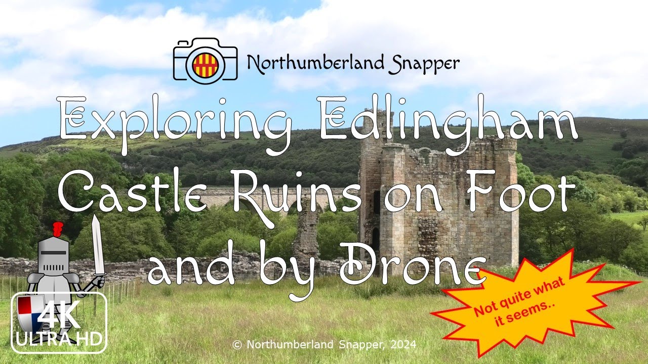 Exploring Edlingham Castle Ruins on Foot and by Drone - YouTube