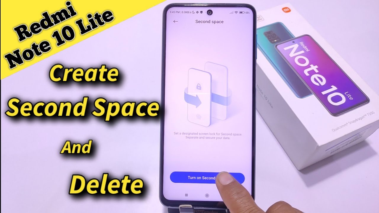 How To Create Second Space in Redmi Note 10 Lite || Redmi Note 10 Lite ...