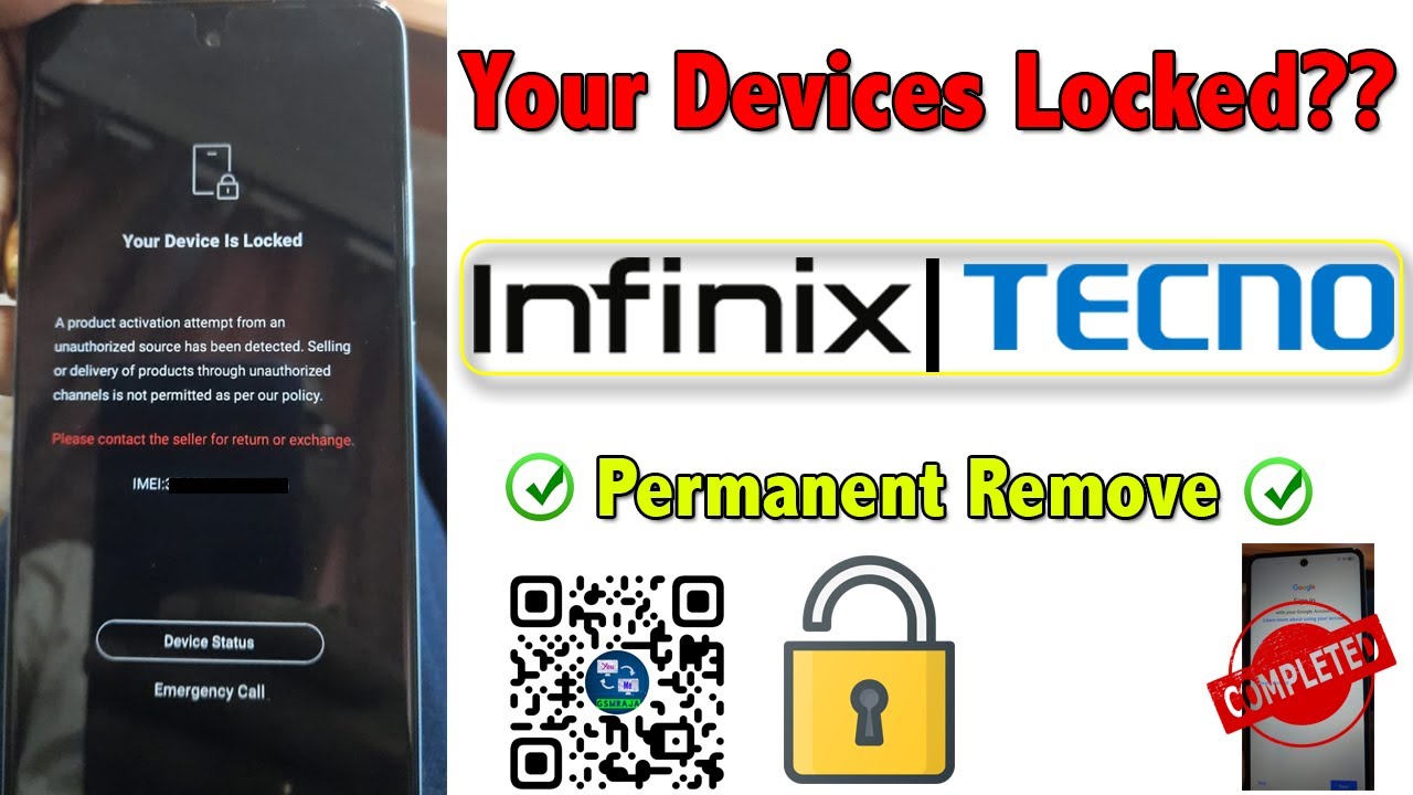 Your Device Is Locked? (Infinix/Tecno) Permanent Unlock Esay process ...