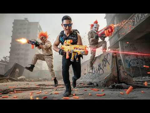 LTT Films: Silver Flash Confronts Shadow Syndicate Crime With Tactical Nerf Guns