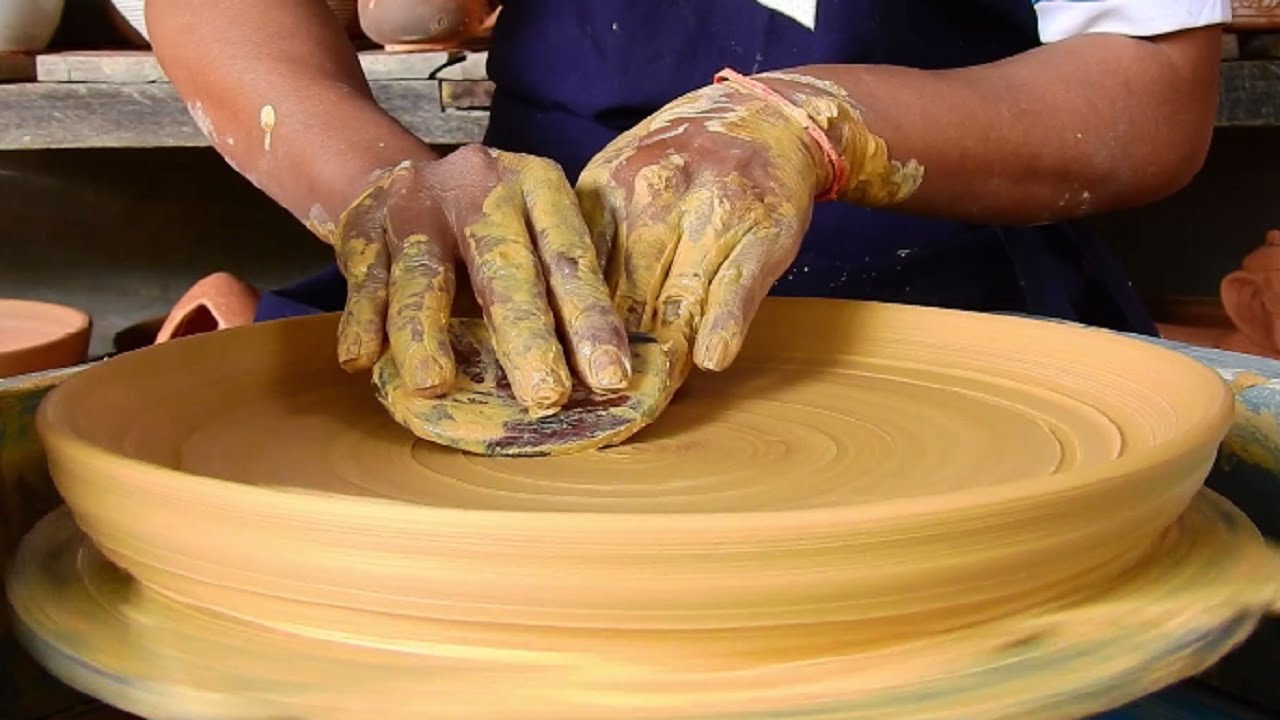 So Nice Simple Big Plate Making Like This! How To Use Hands Doing This ...