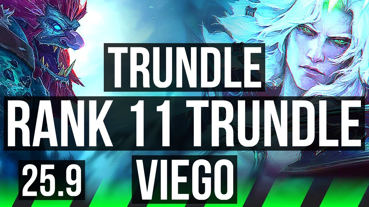 TRUNDLE vs VIEGO (JGL) | 6/0/6, 500+ games, Dominating, Rank 11 Trundle | EUNE Master | 25.9 ...