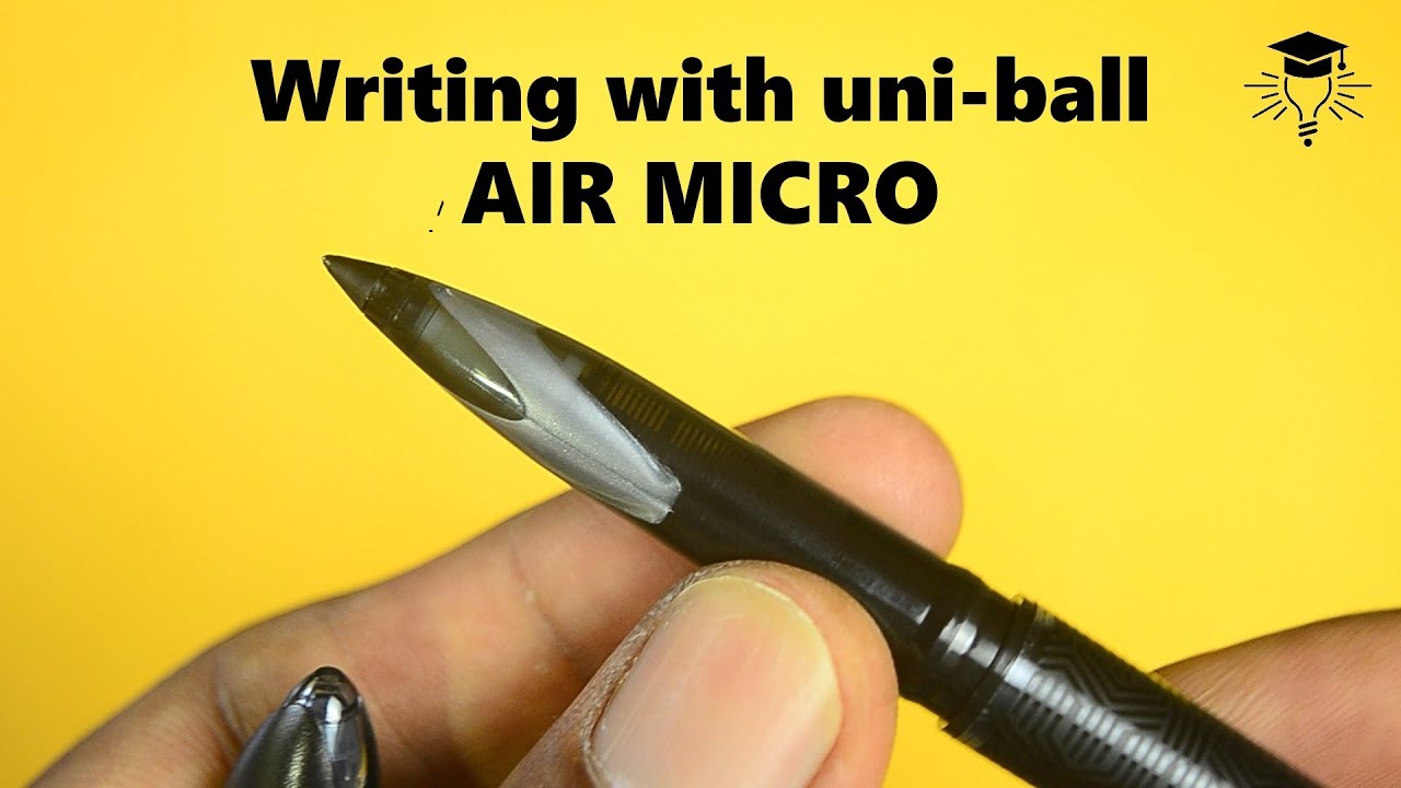 Introduction Video | Writing with Uni-Ball Air Micro | Roller Ball Pen ...