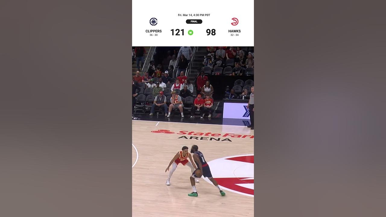 CLIPS TAKE DOWN HAWKS💪 #nba #laclippers #shorts - YouTube