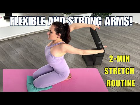 Flexible and Strong Arms! 2-Min Gymnast Arm Warm-Up & Shoulder Flexibility Routine (4K)