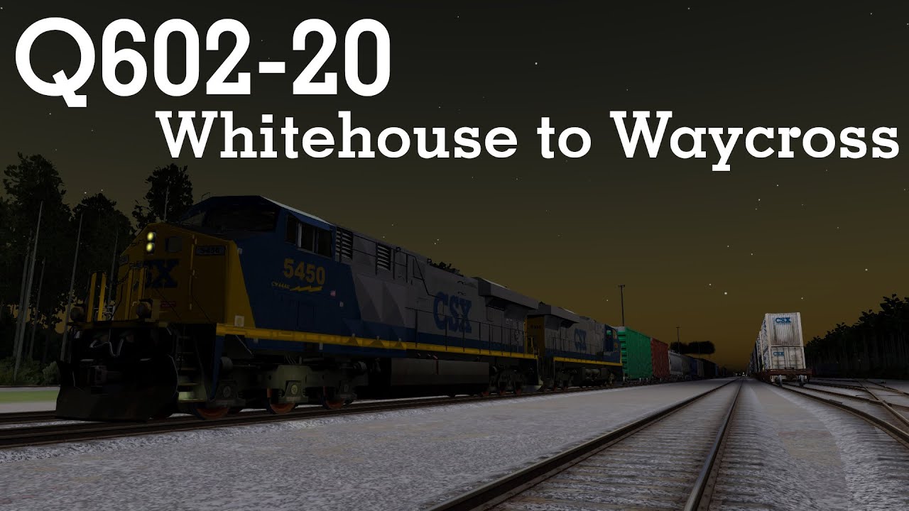 Run 8: CSX Q602-20 - Whitehouse to Waycross - YouTube