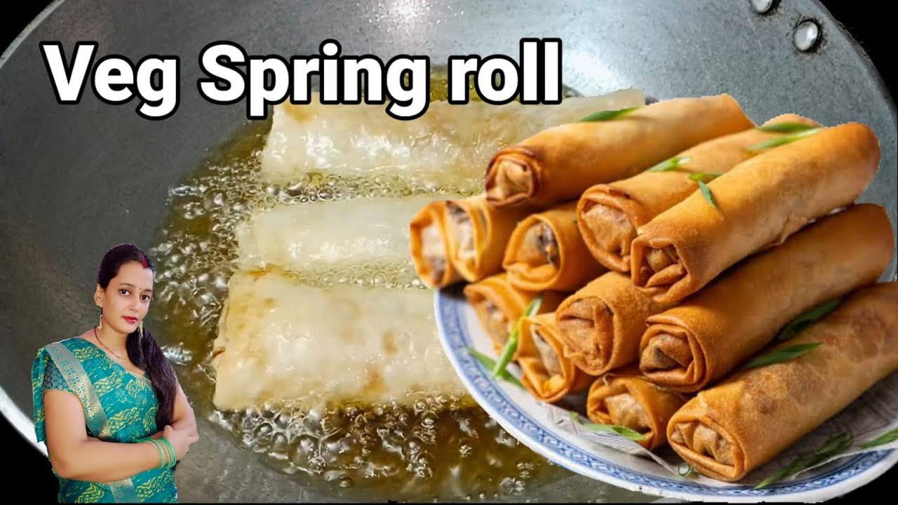Veg spring roll recipe/बाजार जैसा स्प्रिंग रोल और उसकी शीट बनाए घर पर ...