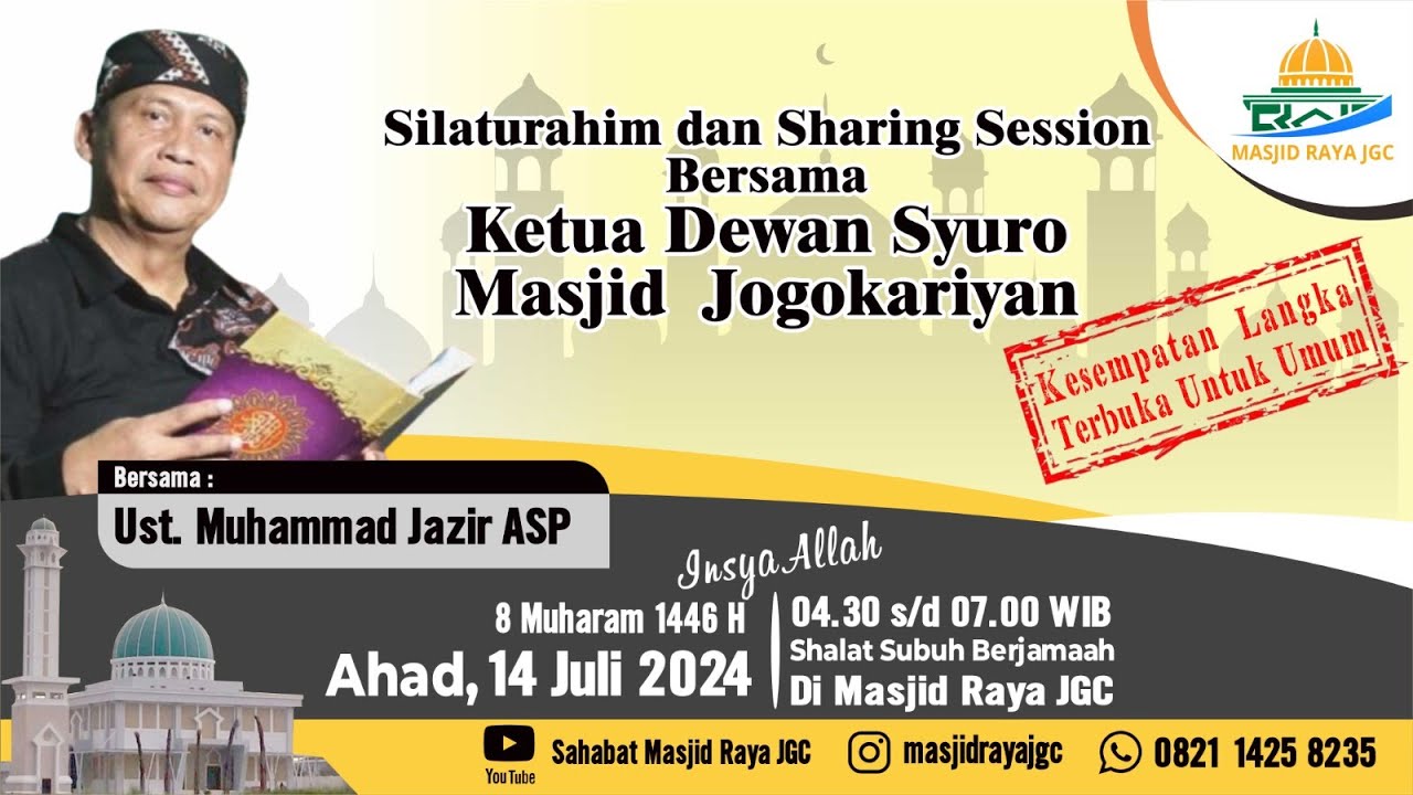 Silaturahim & Sharing Session bersama Ketua Dewan Syuro Masjid ...