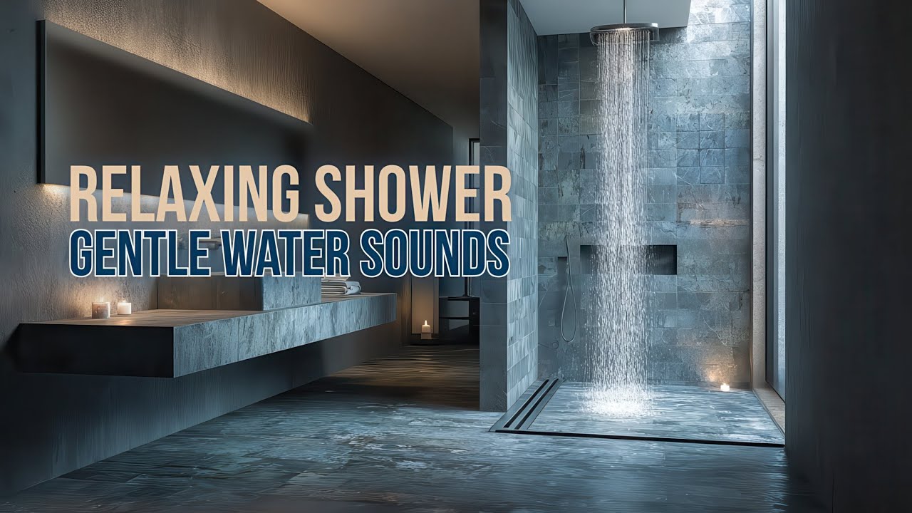 3 HOURS • Relaxing Shower Sounds 🚿 Cozy Bathroom Ambience for Sleep ...
