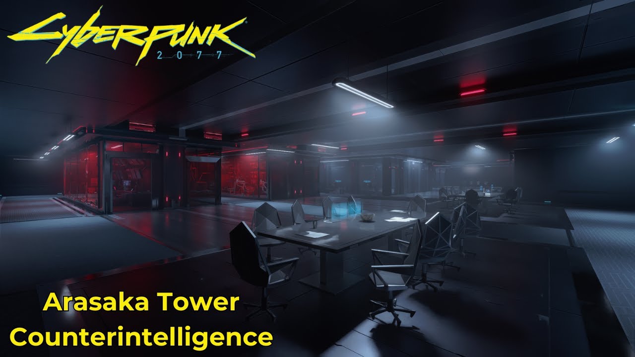 Exploring Night City: Arasaka Tower - Counterintelligence - Floor 33 (w ...