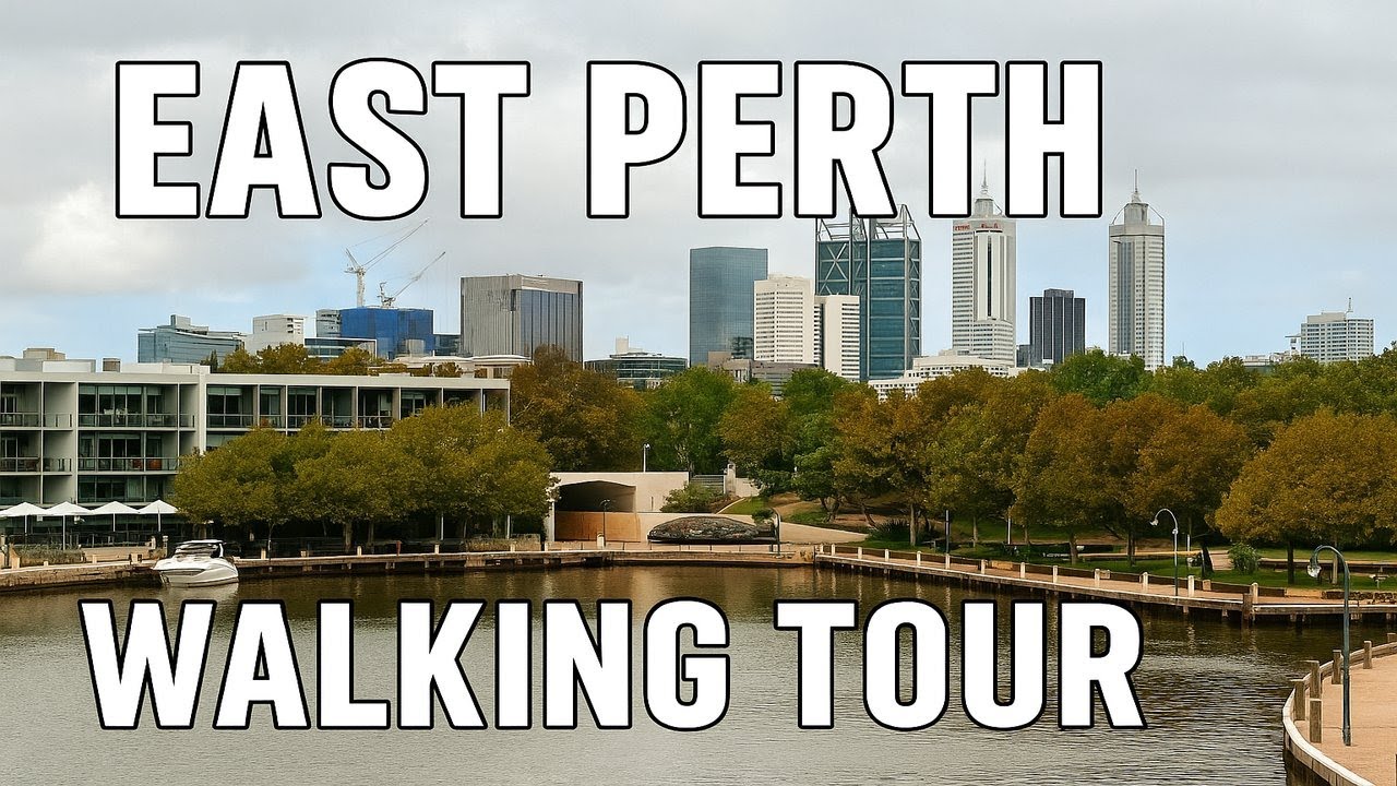 East Perth Walking Tour 2025 | Claisebrook Cove, Swan River, and Canals ...