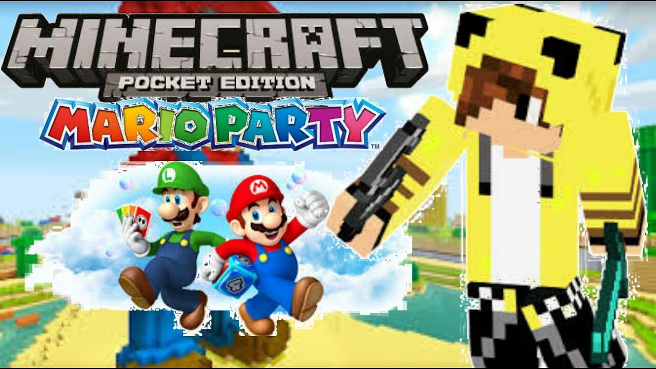 Minecraft PE Mario Party #1 ★Omg was Würfel ich da😱★ - YouTube