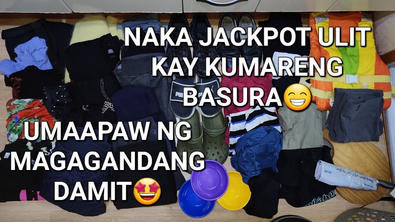 DUMPSTER DIVING KOREA umaapaw ng damit ang basurahan