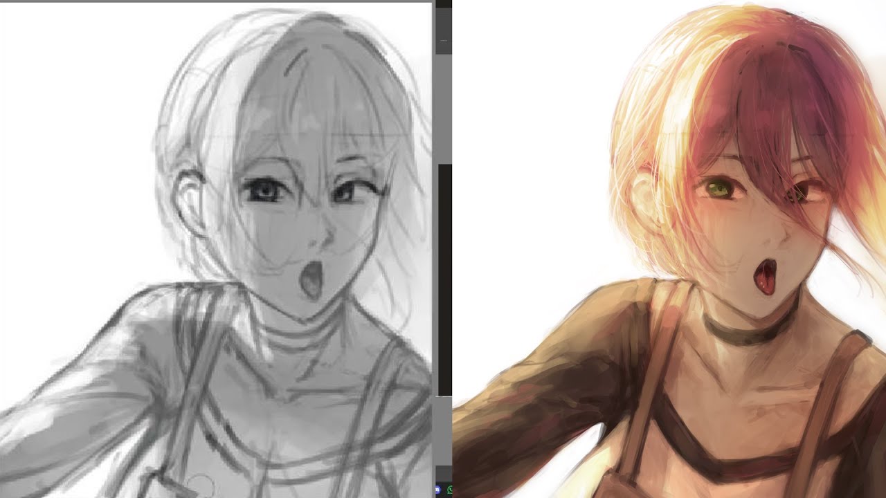 Reze fanart easy drawing Chainsaw Man! Realtime fanart making - YouTube