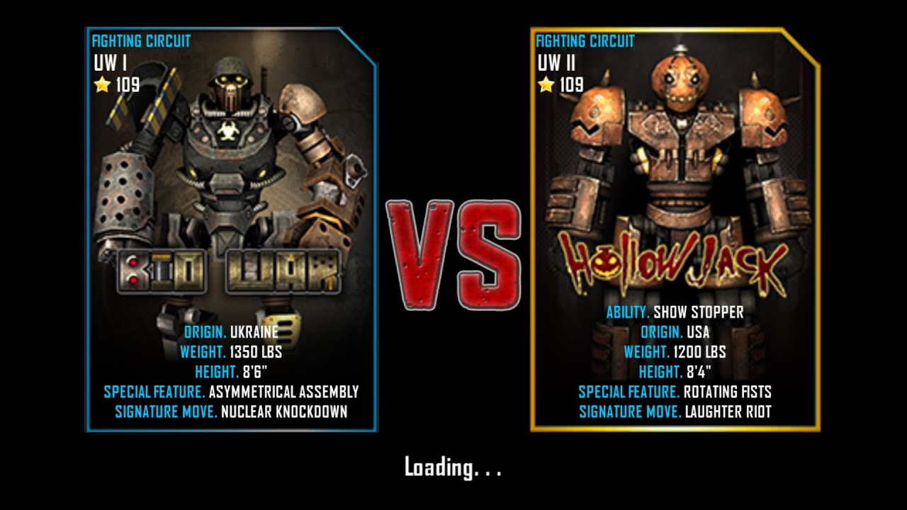 Real Steel WRB Free Sparring | BioWar VS HollowJack | NEW ROBOT - YouTube