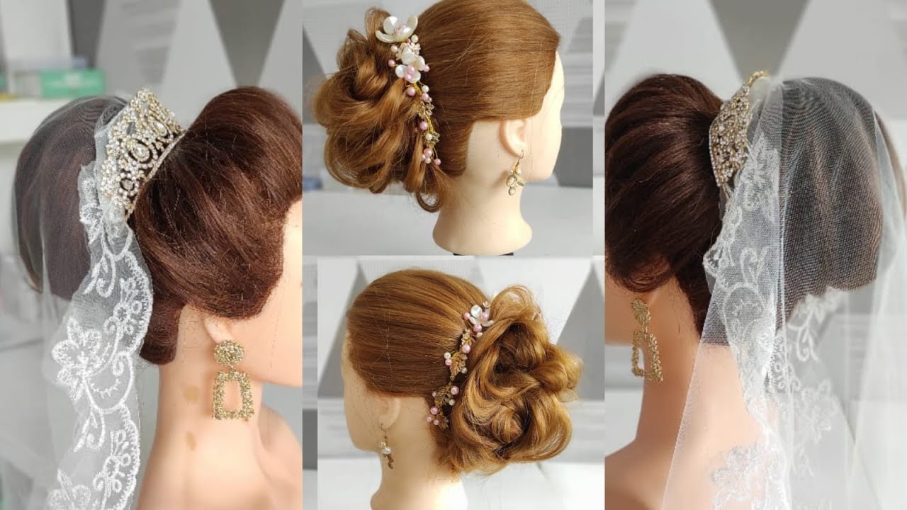 Tutorial 2 gaya Sanggul Pengantin Modern untuk Pemula - YouTube