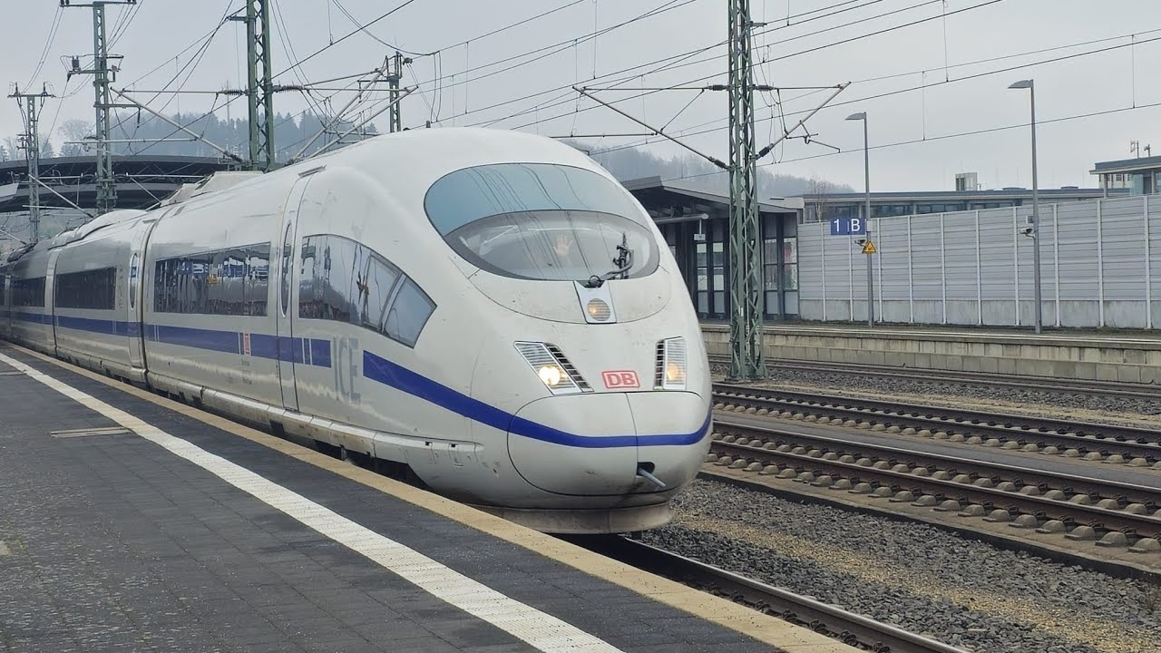 ice3 br406 europa Ausfahrt and Einfahrt in Montabaur (Germany Rheinland ...