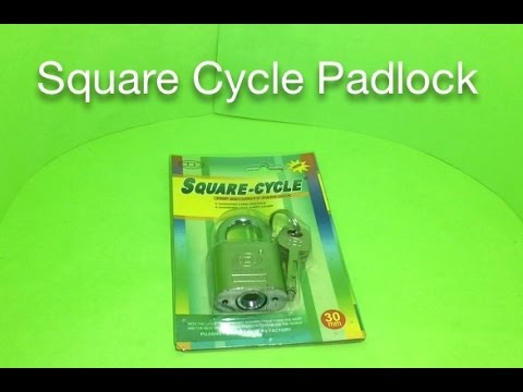 Square Cycle Padlock - YouTube