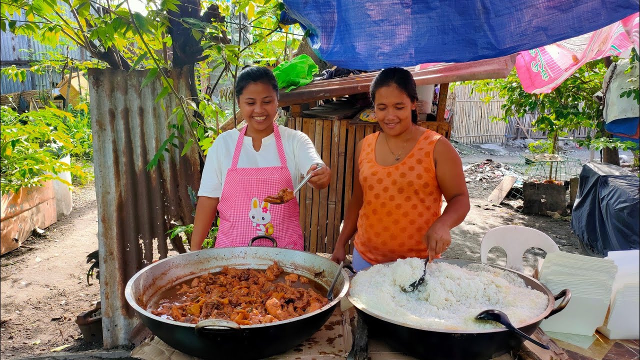 Cooking Chicken Adobo With A Twist And Feeding Kids In The Mountain ...