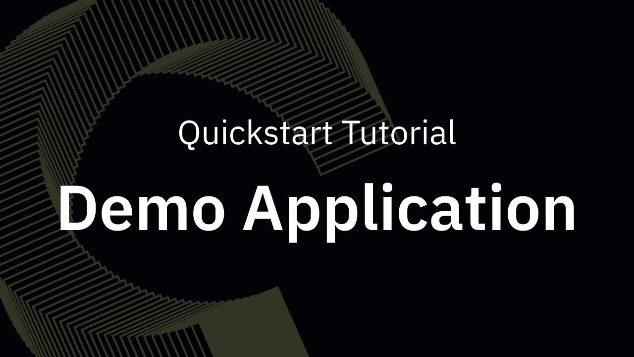 Quickstart tutorial: Demo Application - YouTube