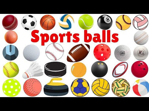 Types of Balls! Learning Names of Sports Balls in English for Kids ...