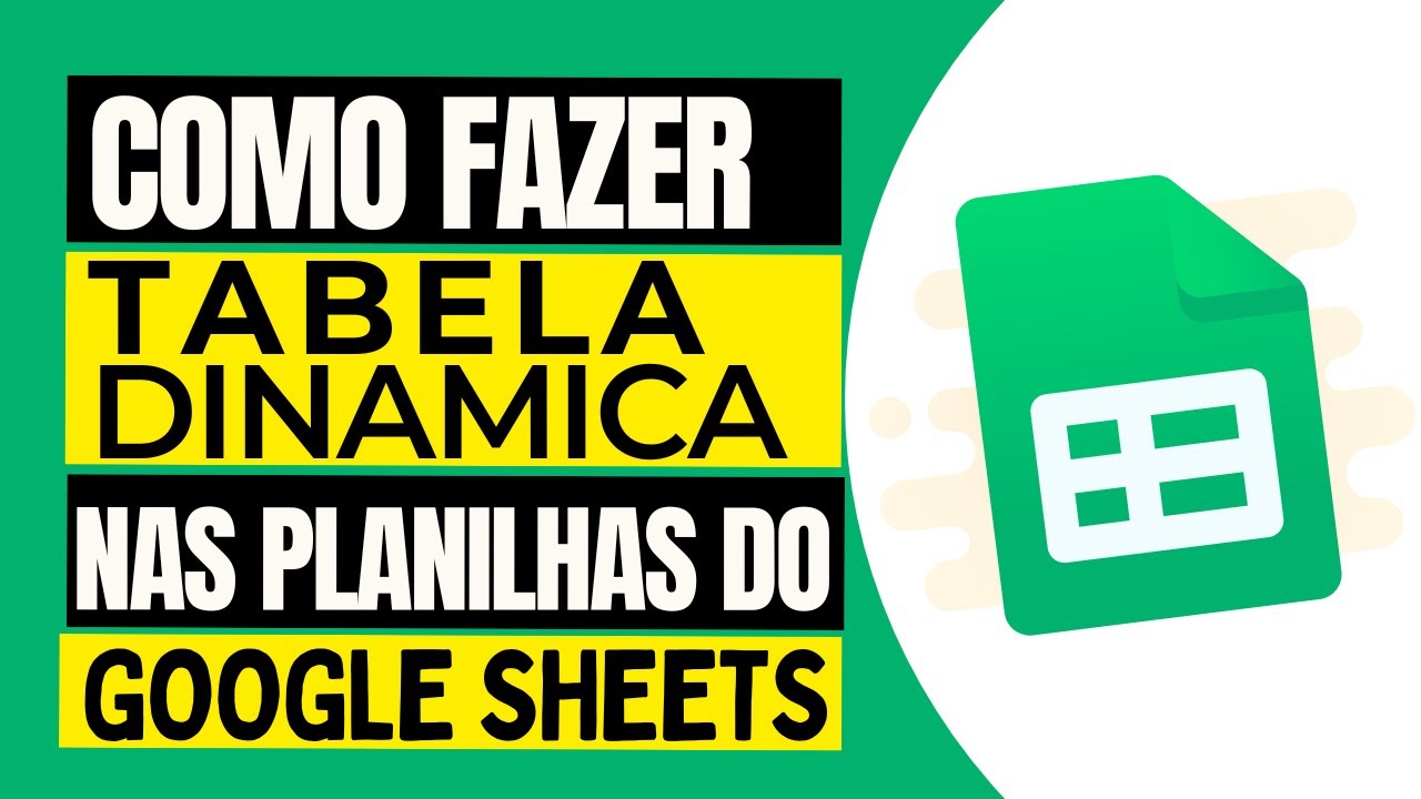 Como Fazer TABELA DINÂMICA no PLANILHAS GOOGLE (Google Sheets) - Passo ...