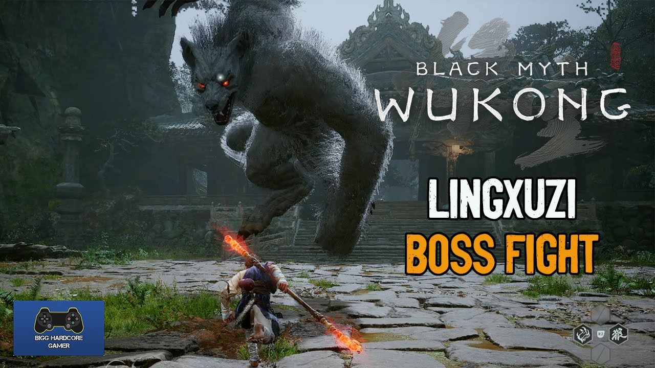 Black Myth Wukong - Lingxuzi Boss Fight - PS5 Performance Mode - YouTube