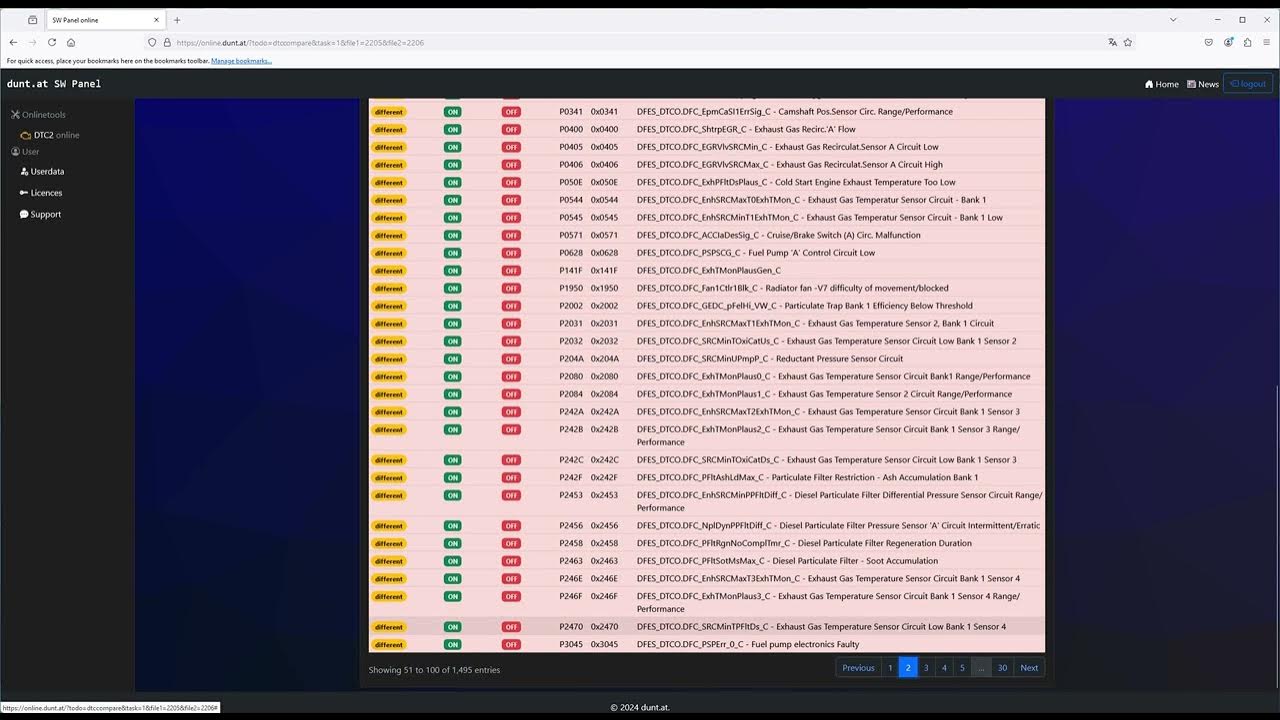 DTC2 online Compare Files and Use the Preset Funktion - YouTube