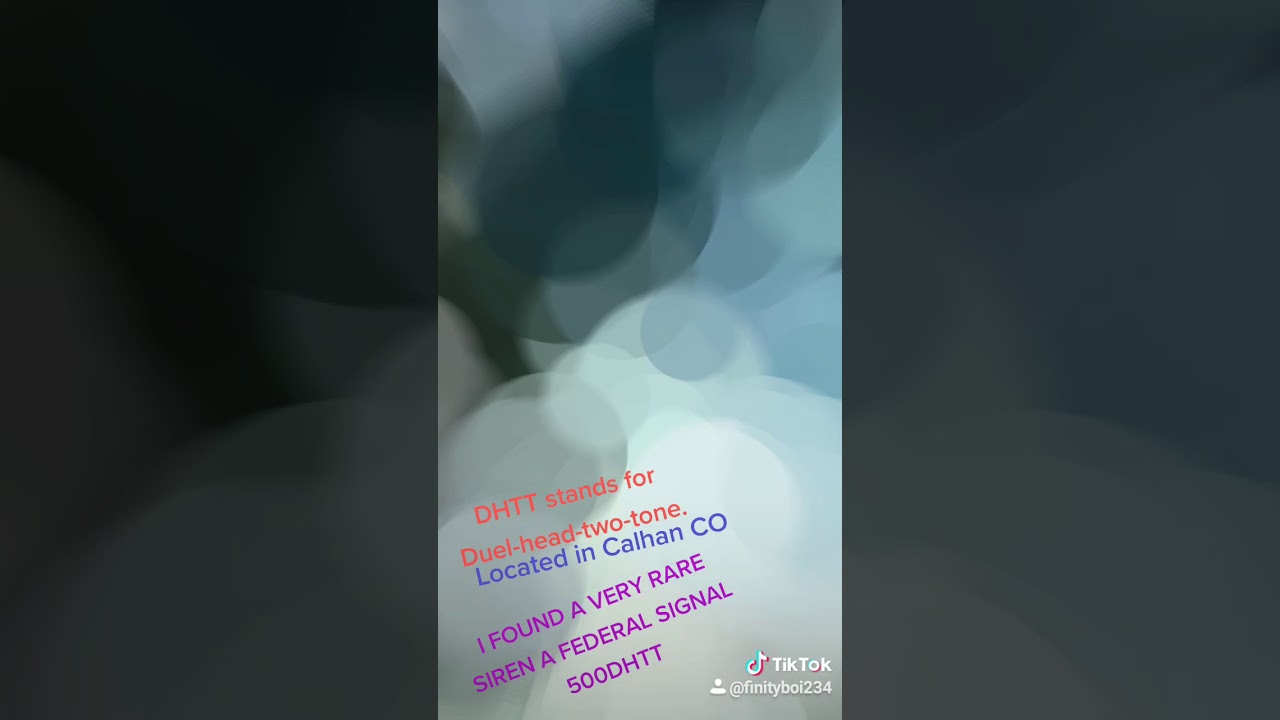 I FOUND A FS 500DHTT SIREN - YouTube