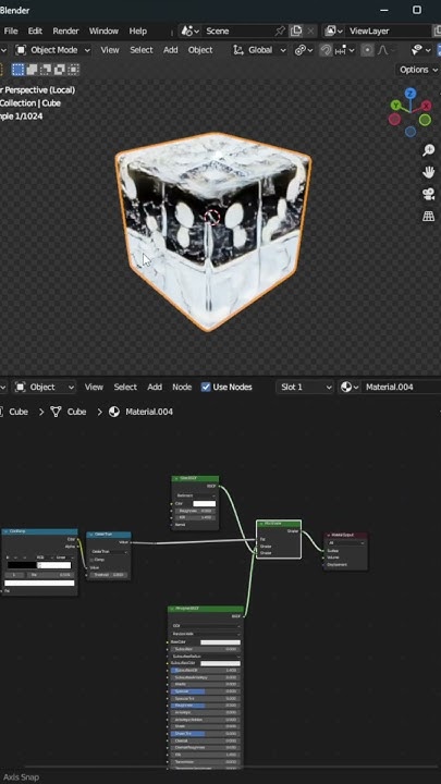 Simple shader for dice Blender3D - YouTube