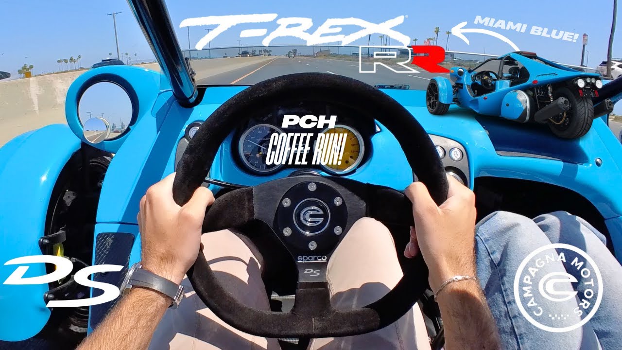 Campagna T-REX RR Coffee Run (POV Driving Vlog) - PCH Cruise in the ...