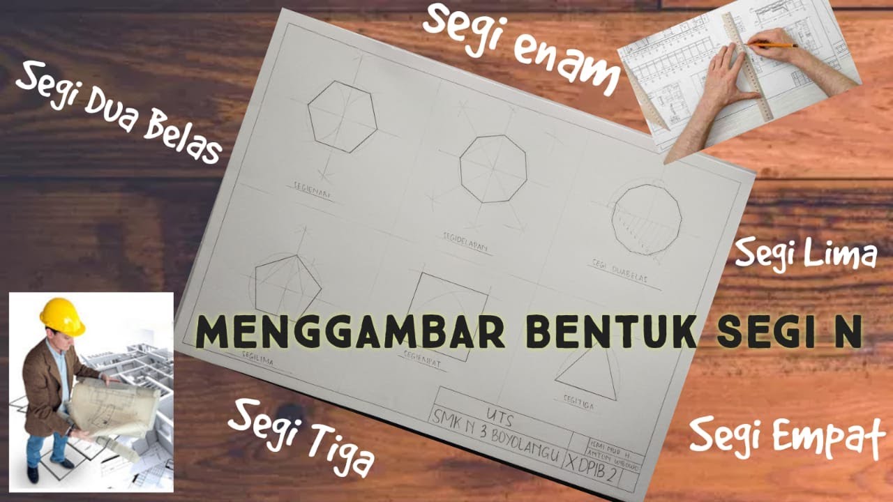 Cara Menggambar Segitiga, Segilima, Segi Enam, Segi Delapan, Segi ...