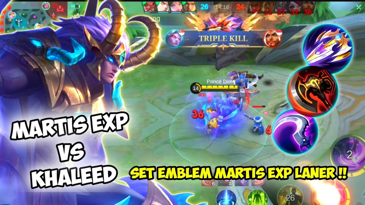 SETTINGAN EMBLEM & BUILD MARTIS EXP 2024 !! BUILD MARTIS PALING SAKIT ...