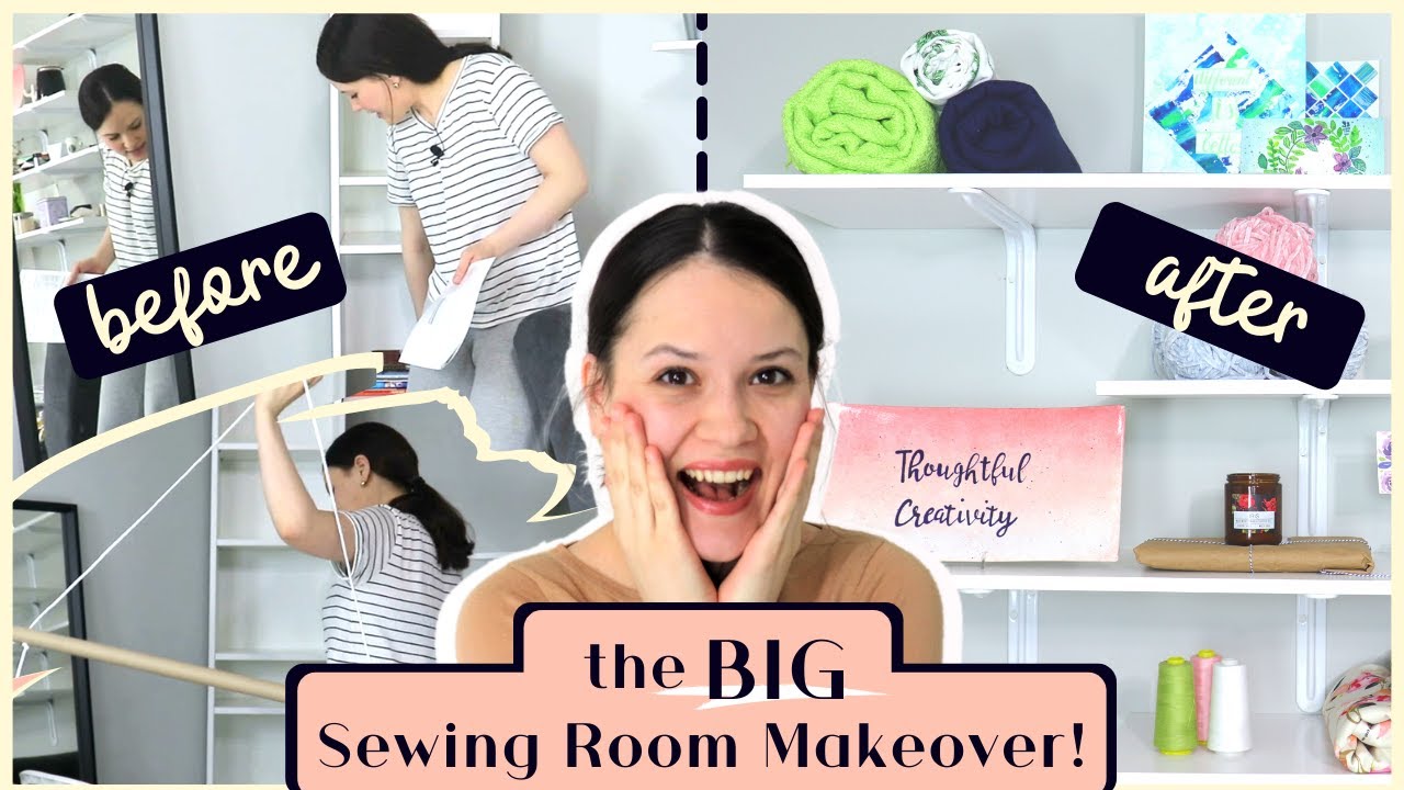 My BIG Sewing Room makeover/organization of 2021! (Use what you have ...