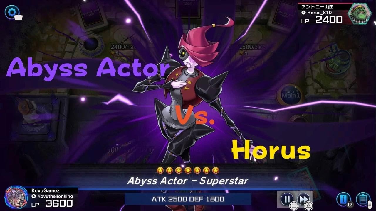 Yu-Gi-Oh! Master Duel- Abyss Actor Vs Horus - YouTube