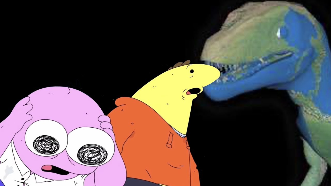 Pim and Charlie Discover Dinosaur Earth - Smiling Friends Meme - YouTube