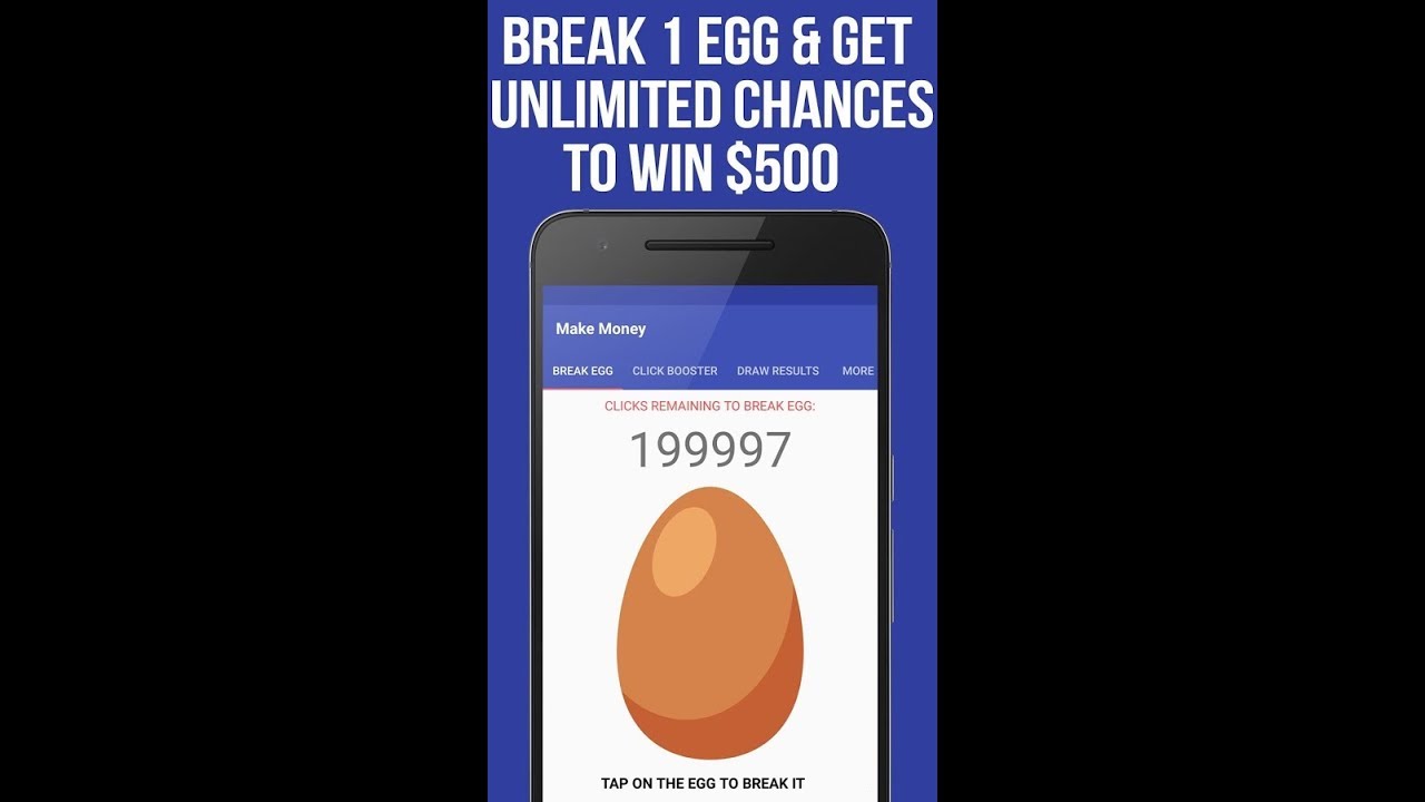 WIN $500 PAYPAL CASH BY BREAKING EGG - YouTube