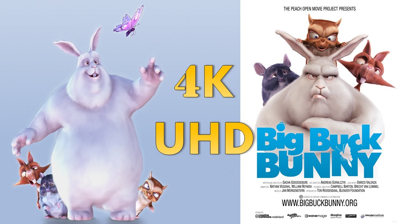 CGI & Animation | Big Buck Bunny 4K 60fps | Multiple award winning ...