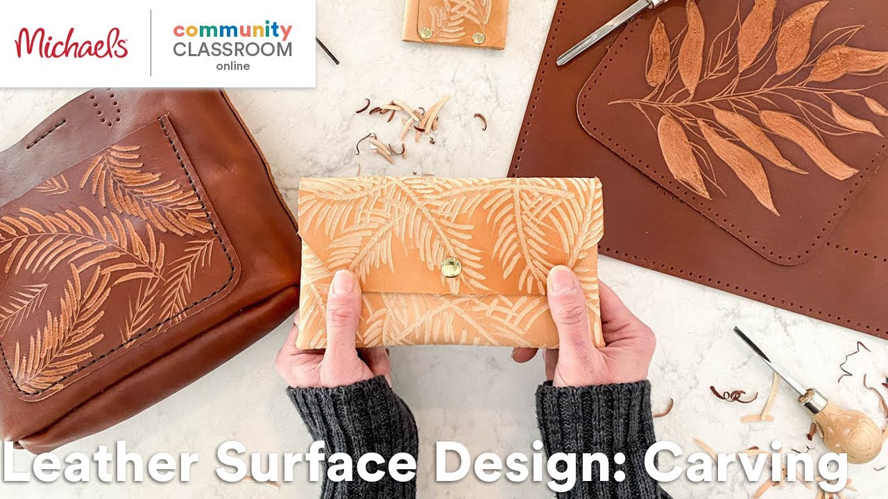 Online Class: Leather Surface Design: Carving | Michaels - YouTube
