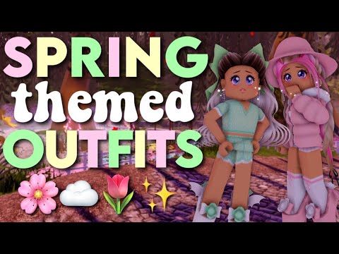 SUPER CUTE SPRING THEMED OUTFITS || Royale High Look book 🌷🌤 - YouTube