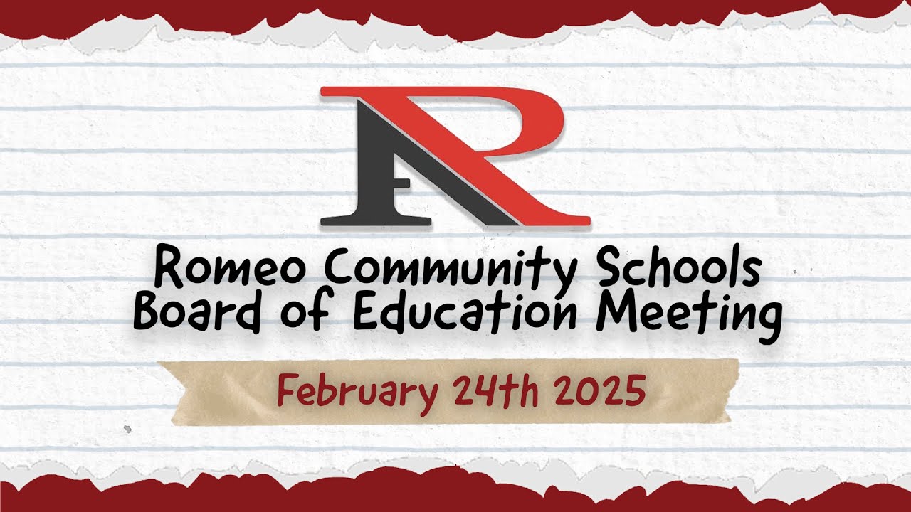 Romeo Community Schools: Board of Education Meeting - February 24th ...