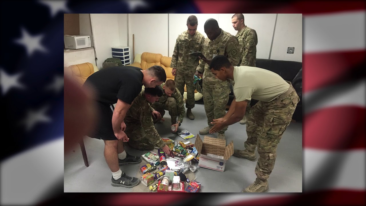 Our Troops with Military Care Packages! - YouTube