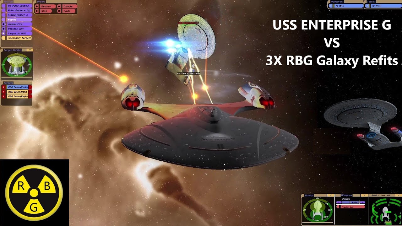 USS Enterprise G VS 3 RBG Galaxy Class Refits | Star Trek Ship Battle ...