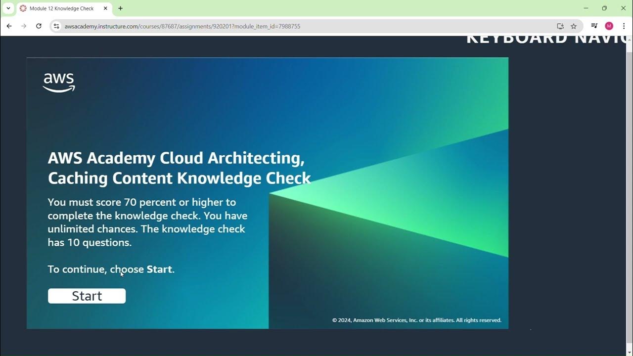 AWS Academy Cloud Architecting Module - 12 Knowledge Check - YouTube