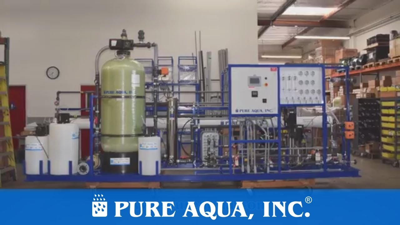 Industrial RO Package with EDI System 20 GPM | Angola | www.pureaqua ...